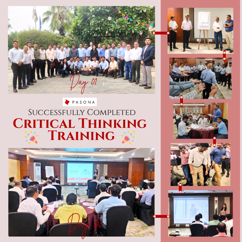 Successful Completion of Critical Thinking Training - PASONA India ...
